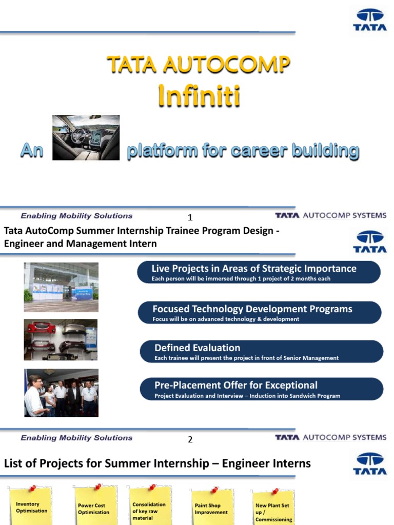 Tata Autocomp - Infiniti | PDF | Supply Chain | Business