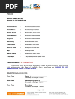 RCN Statement Writing Template | PDF | Career & Growth | Social Science