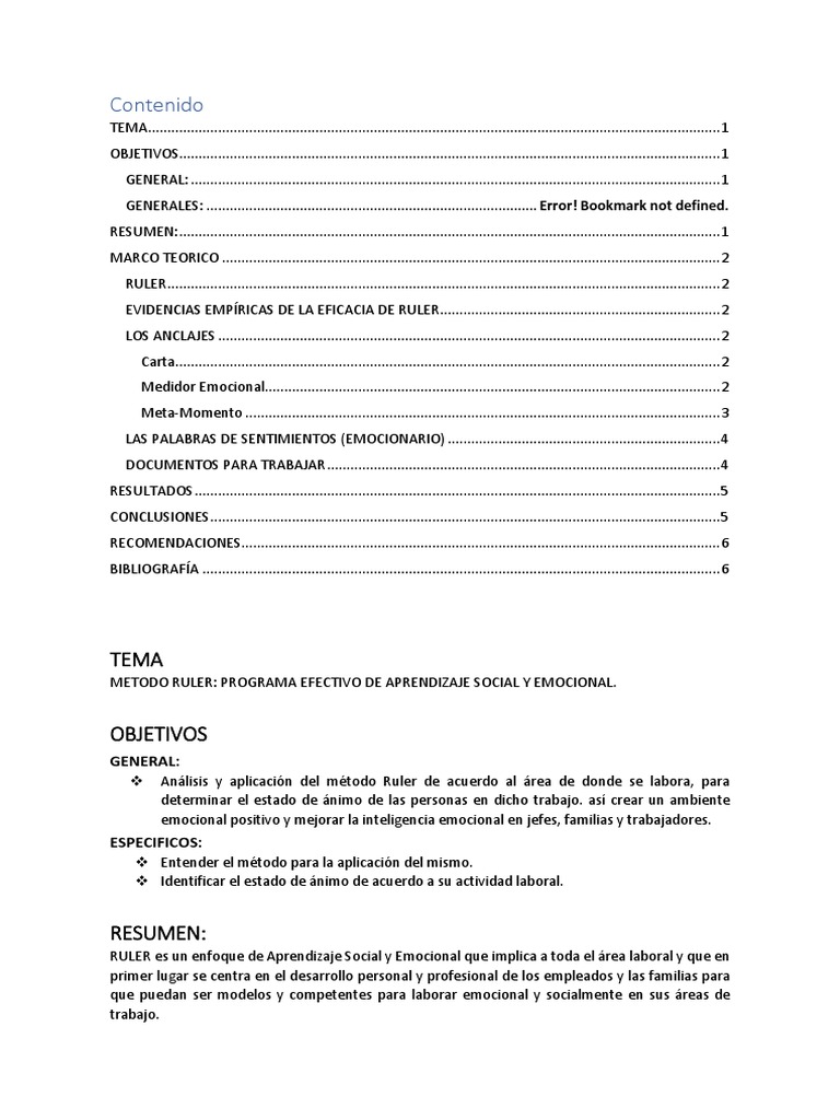 Metodo Ruler | PDF | Las emociones | Inteligencia