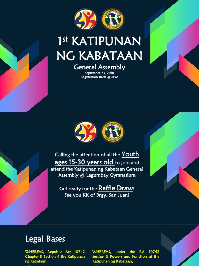 KKAssembly (Powerpoint) 1 | PDF | Philippines | Government