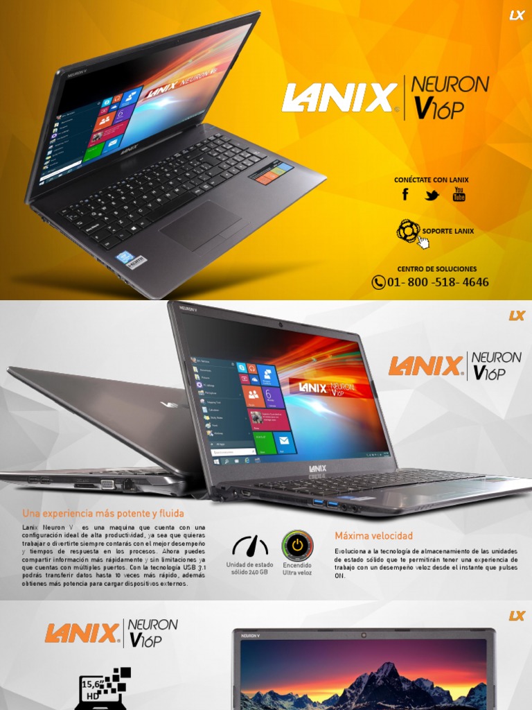 Lanix Neuron V16P | PDF | USB | Seguro digital