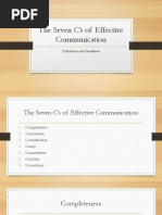 7Cs of Effective Communication | PDF | Information | Mind