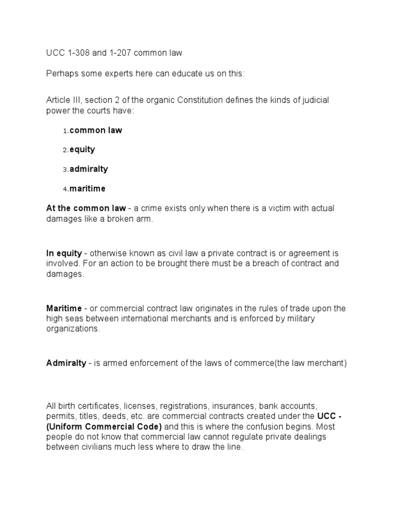 Ucc 1 | Download Free PDF | Uniform Commercial Code | Admiralty Law