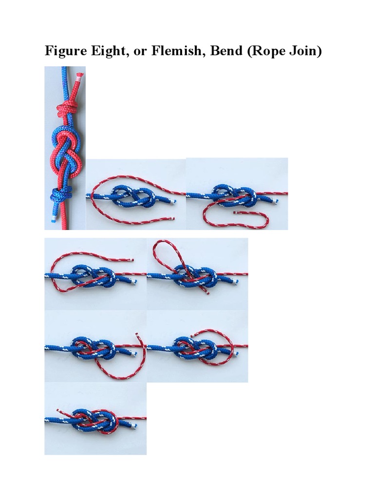 Figure Eight, or Flemish, Bend (Rope Join) | PDF