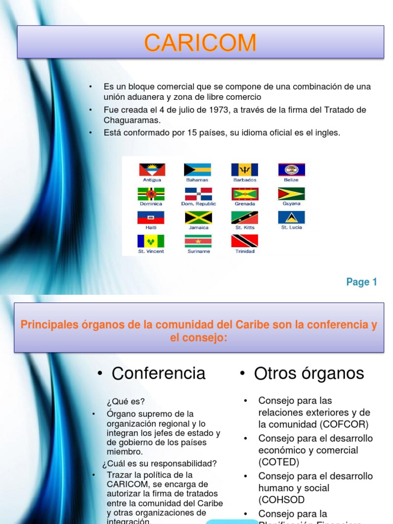Caricom | PDF | Centroamérica | Economía (general)