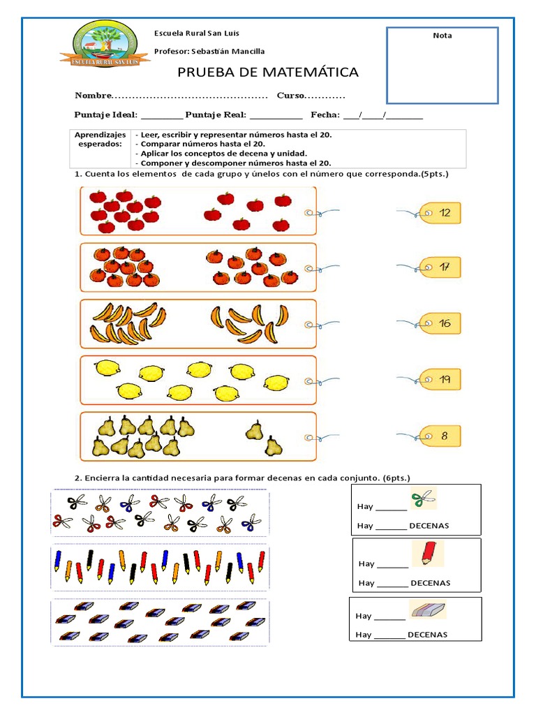 Prueba De Matemática