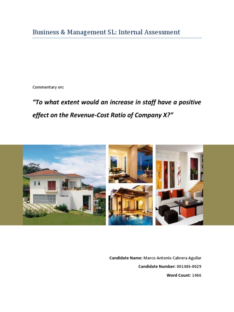 IB - Business - and - Management - SL - Internal Example PDF | PDF ...