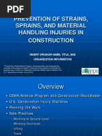 Manual Handling Training | PDF