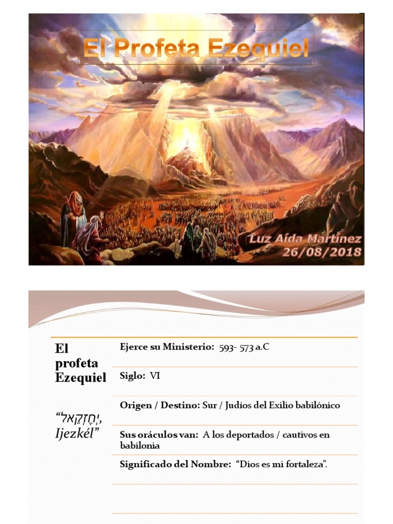 El Profeta Ezequiel Pdf Ezequiel Nabucodonosor Ii