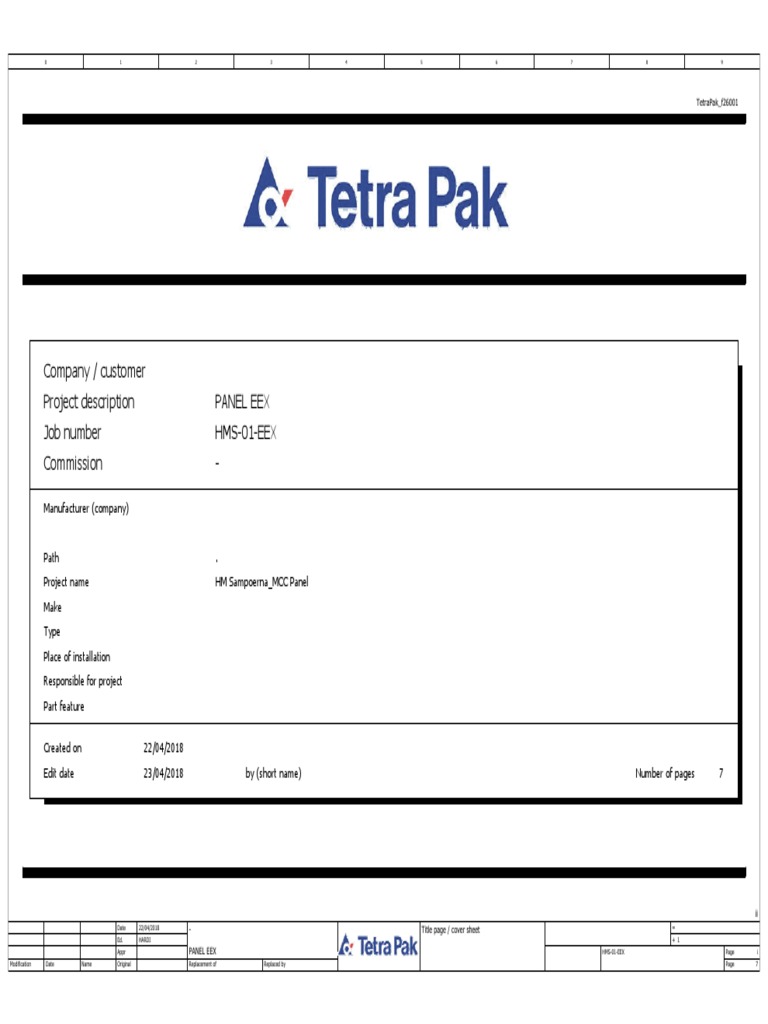 EEX Panel Layout and Specifications | PDF