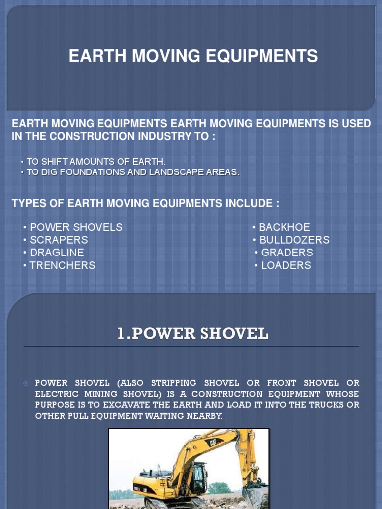 Earth Moving Equipments: Earth Moving Equipments Earth Moving ...