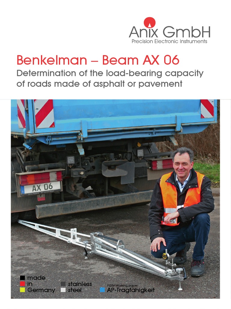 Benkelman - Beam AX 06: Determination of The Load-Bearing Capacity of ...