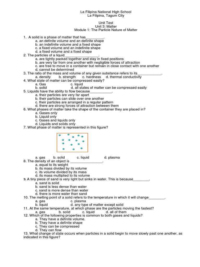 Third Grading Summative Test | PDF | Atoms | Proton
