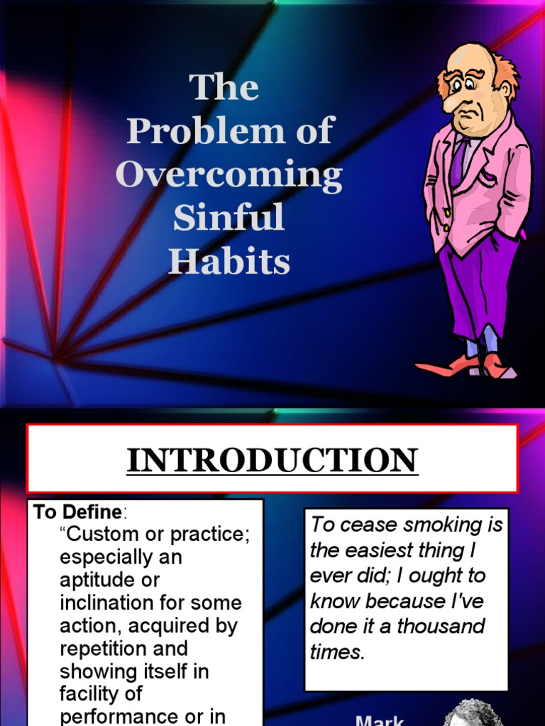 The Problem of Overcoming Sinful Habits | Download Free PDF | Sin | Love