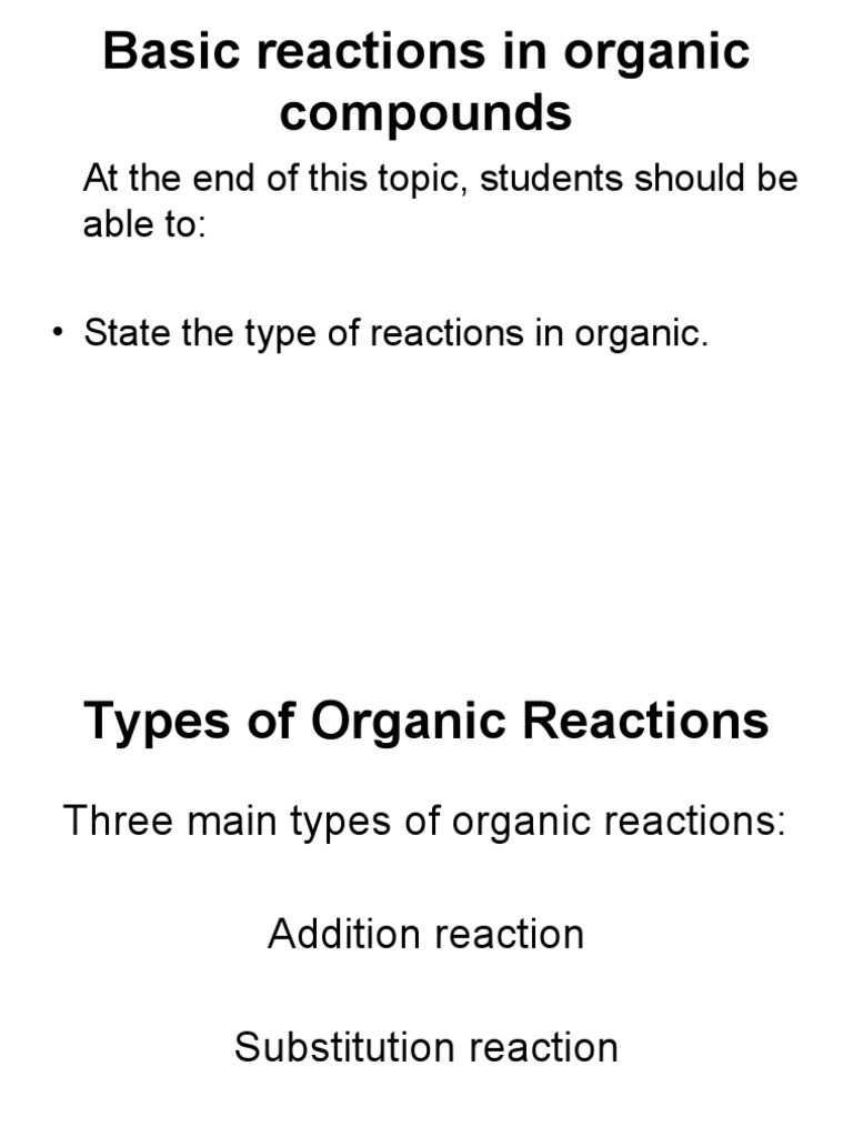 Basic Reaction | PDF | Chemical Reactions | Molecules
