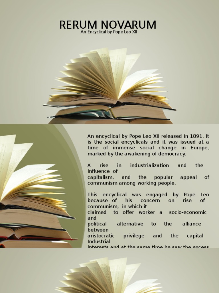 Rerum Novarum: An Encyclical by Pope Leo XII | PDF