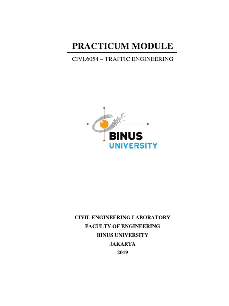 Practicum Module | PDF | Traffic | Intersection (Road)