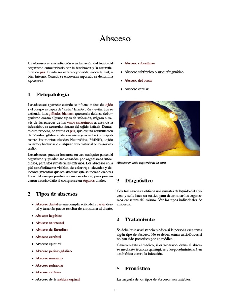 Absceso PDF | PDF | Enfermedades y trastornos | Especialidades Medicas