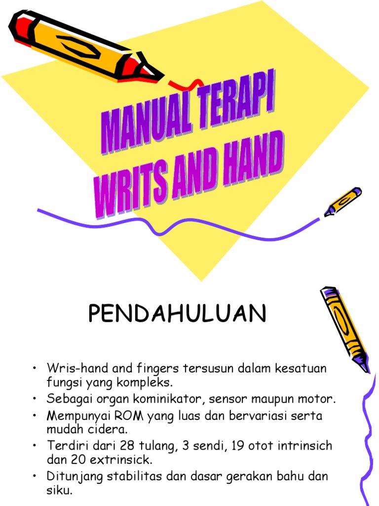 Manual Terapi Wrist-Hand | PDF