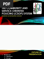 Csop Manual | PDF | Police | Community Policing