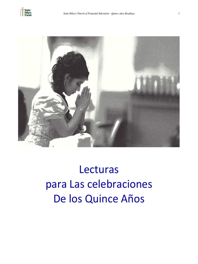 Lecturas para La Celebracion de Los Quince Años - Bilingual 2018 ...