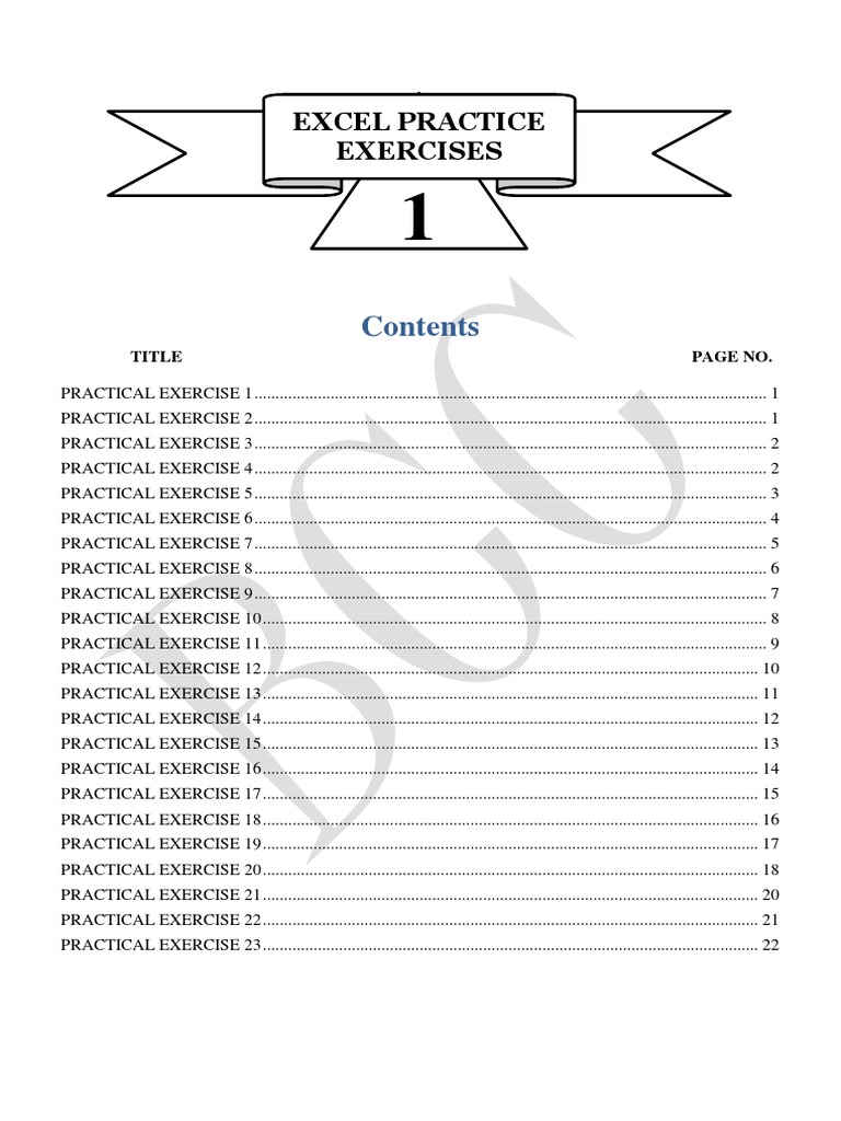 Practical Exercises Spredsheets | PDF | Payroll | Microsoft Excel