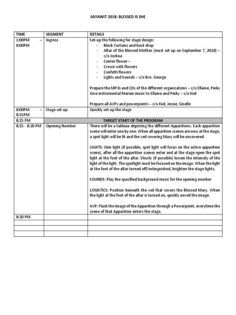 Sayawit 2018: Blessed Is She | PDF | Mary, Mother Of Jesus | Christian ...