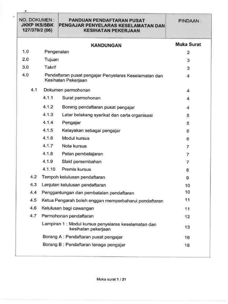 Panduan Pendaftaran PP Oshc | PDF