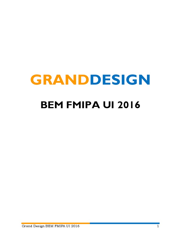 Granddesign Bem Fmipa Ui Grand Design Bem Fmipa Ui PDF | PDF
