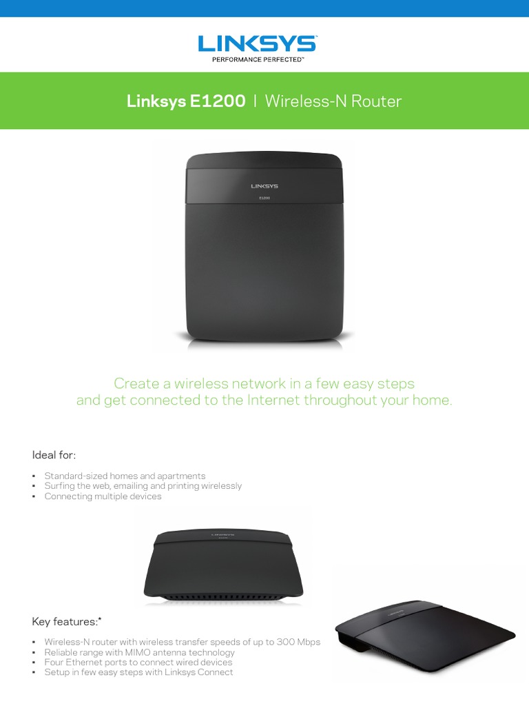Linksys E1200 I Wireless-N Router | PDF | Wi Fi | Mac Os