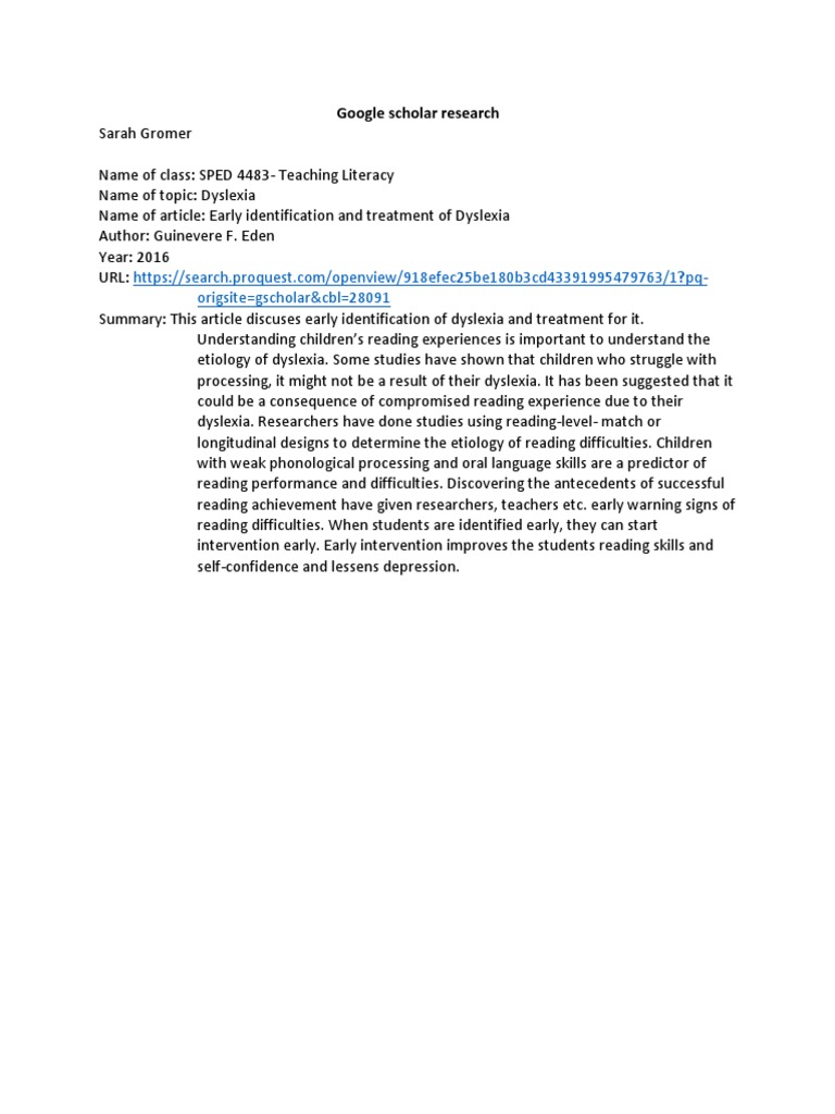 Google Scholar Research PT | PDF