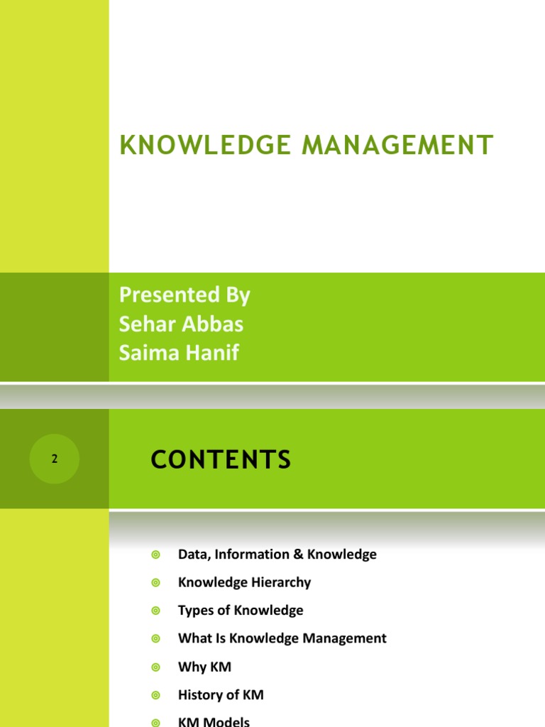Knowledge Management Essentials: Models, Life Cycle, Characteristics | PDF | Knowledge ...