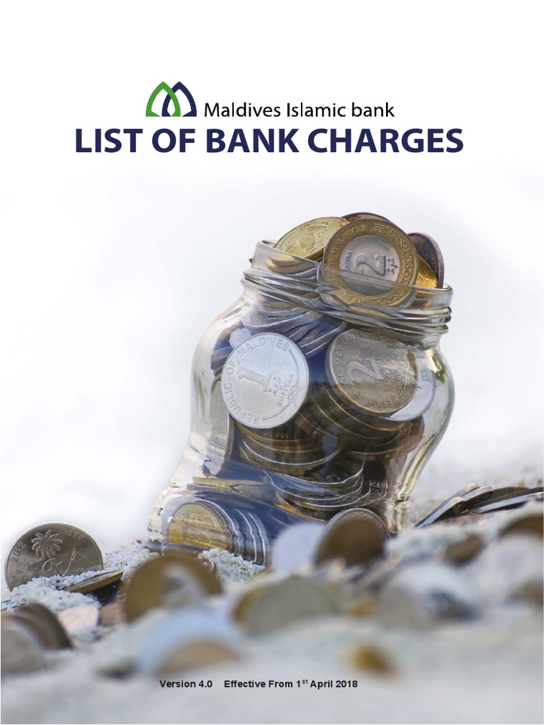 List of Bank Charges: Version 4.0 Effective From 1 April 2018 | PDF ...