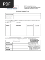 Change of Bank Form Individual HUF Icici | PDF | Identity Document