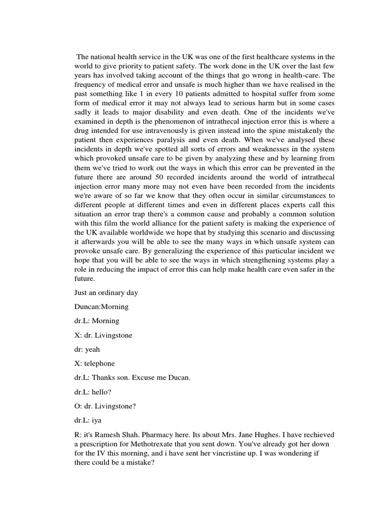 Learning From Errors | PDF | Patient Safety | Medical Error