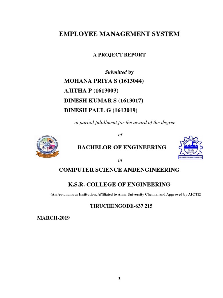 Ems Project Report | PDF | Software Testing | Unit Testing