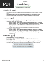 Pyidaungsu Font Keyboard Layout Guide | PDF | Computing | Text