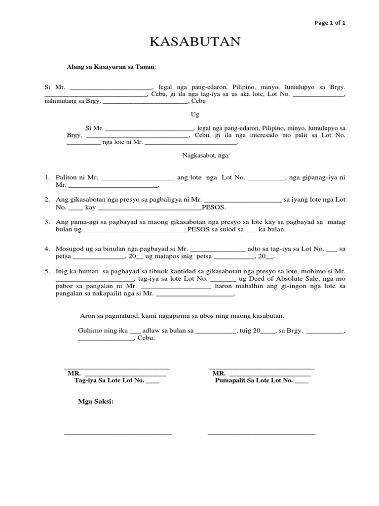 KASABUTAN | PDF