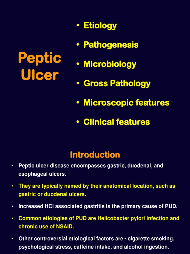 Peptic Ulcer | PDF | Gastroenterology | Medical Specialties