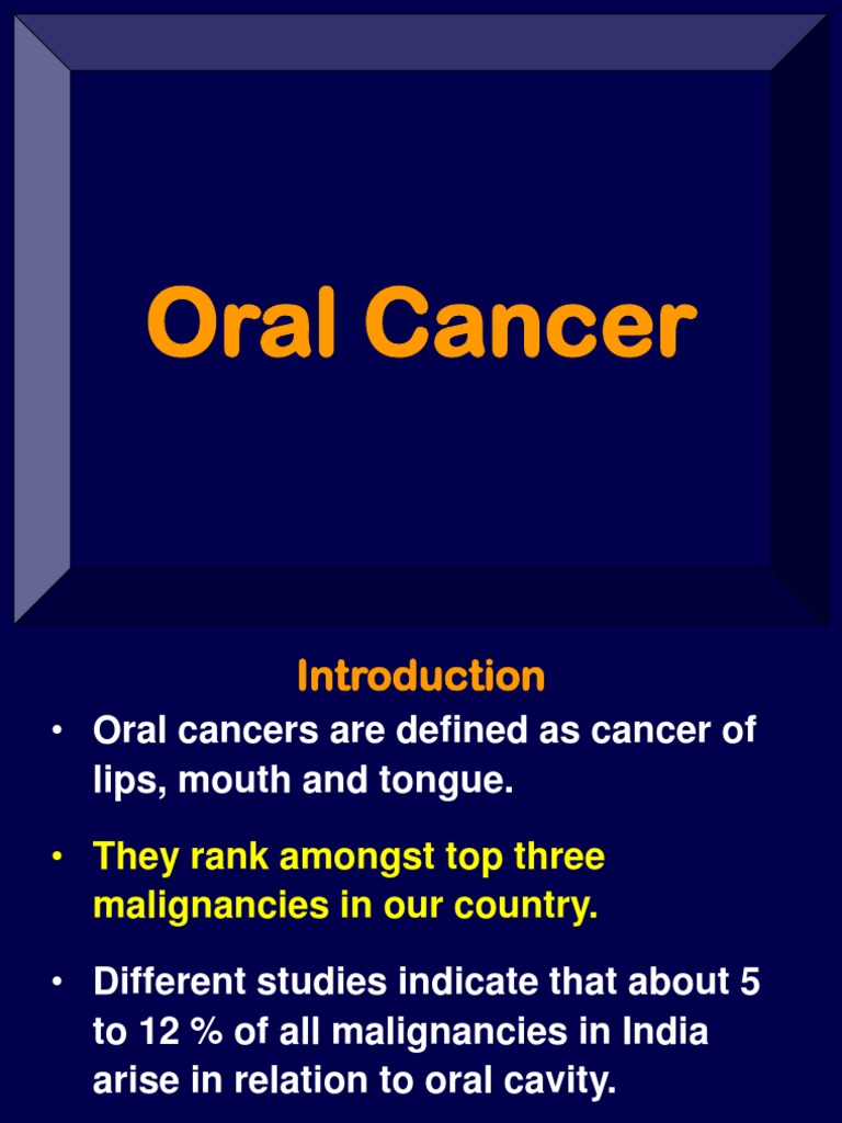 Overview of Oral Cancer and SCC | PDF | Carcinoma | Cancer