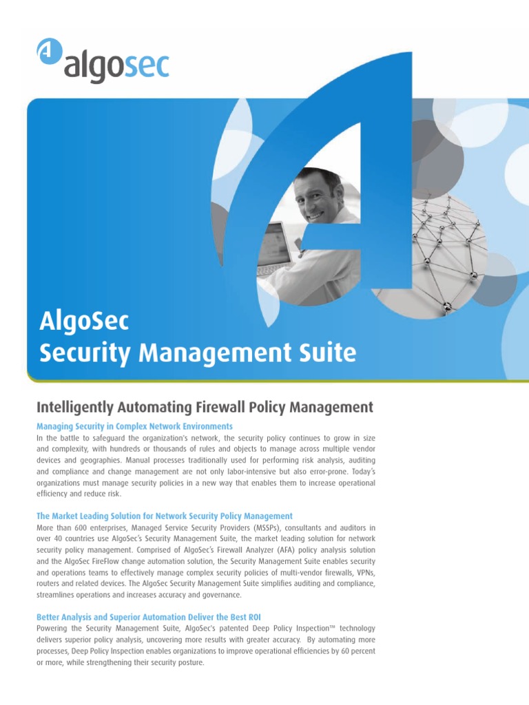 Algosec Security Management Suite | PDF | Risk Management | Automation