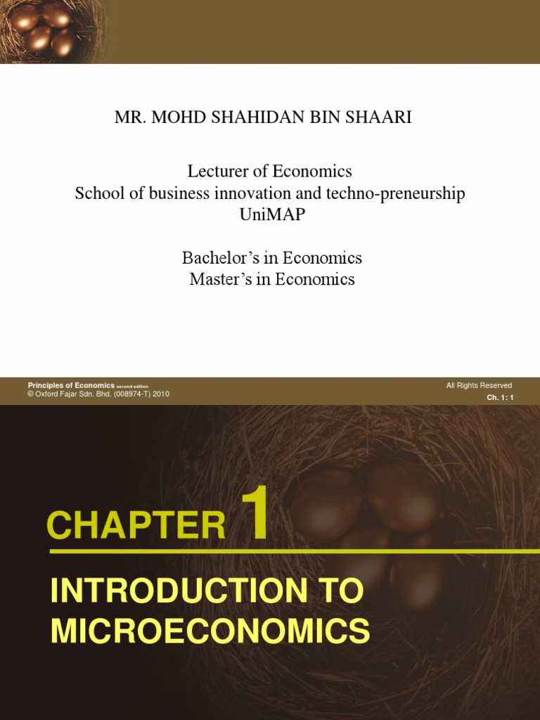 Principle Econ Chapter 1 PDF | PDF | Economics | Macroeconomics