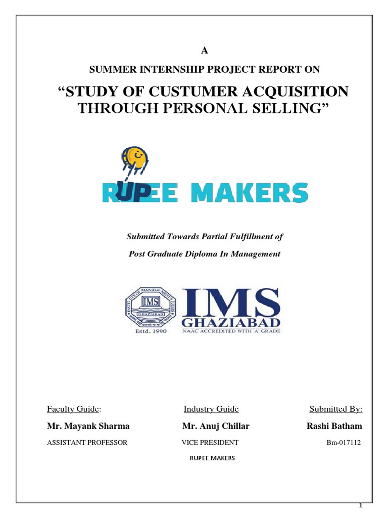 Customer Acquisition via Personal Selling | PDF | Deductible | Sales