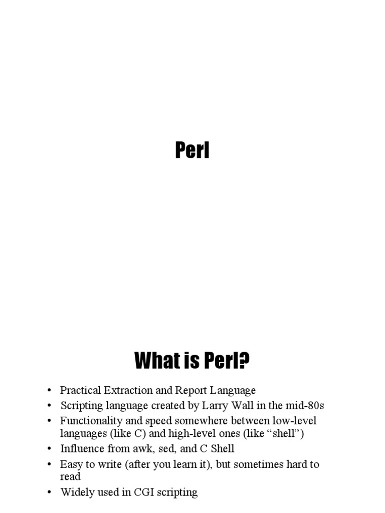 Perl Pdf Perl Parameter Computer Programming