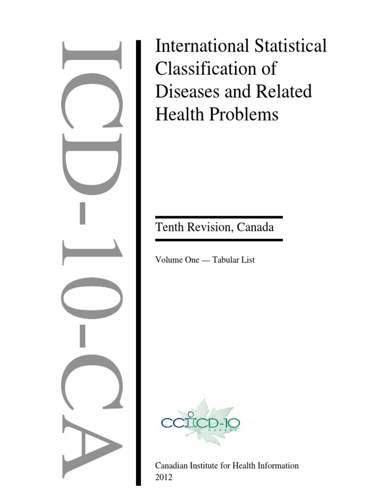 ICD 10 Volume 1 PDF | PDF | International Statistical Classification Of ...