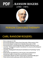 Carl Rogers - Person-Centered Theory PDF | PDF | Psychotherapy | Empathy