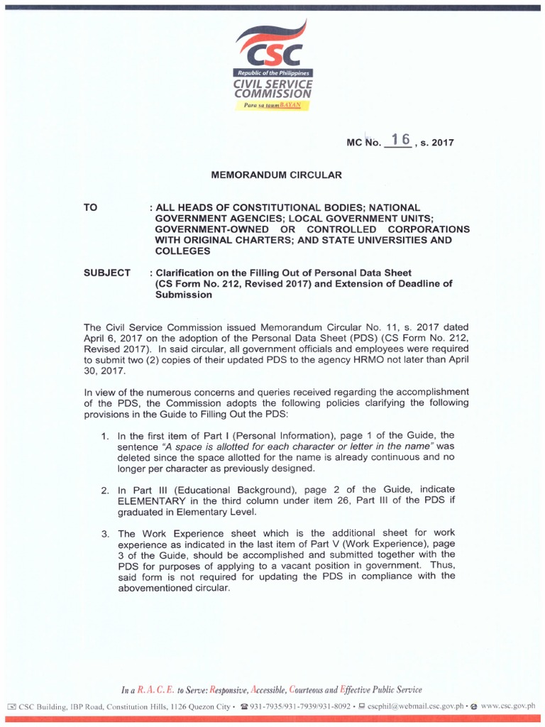 MC No. 16, S. 2017 PDF | PDF