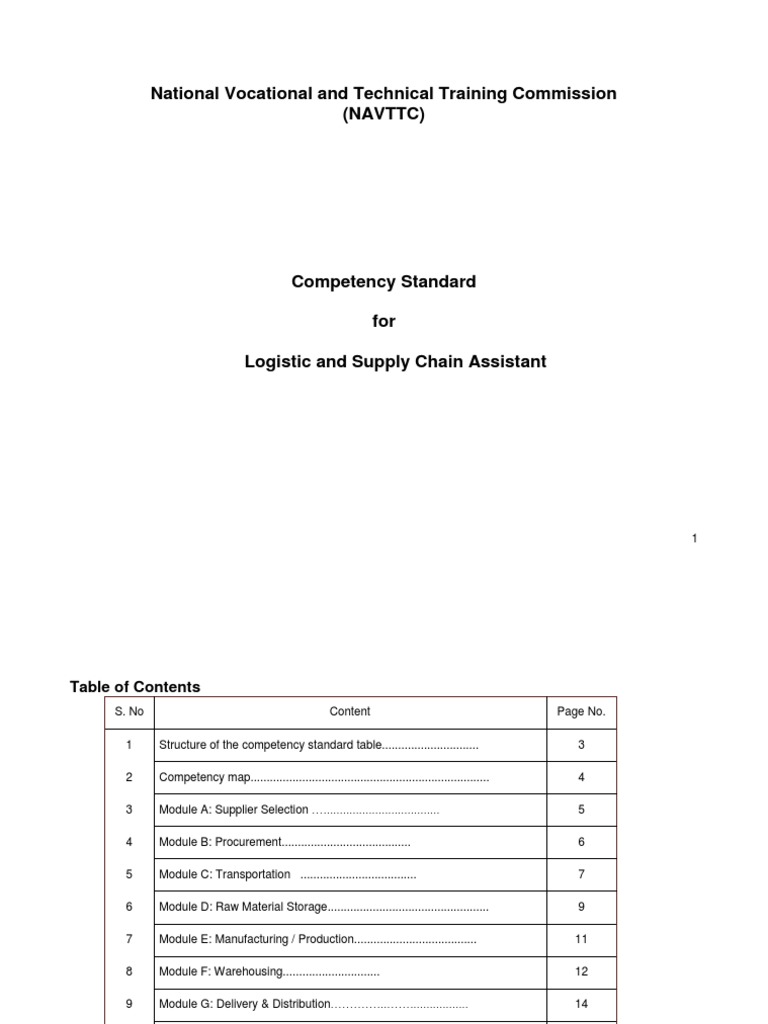 Standards of LSA PDF | PDF | Warehouse | Logistics