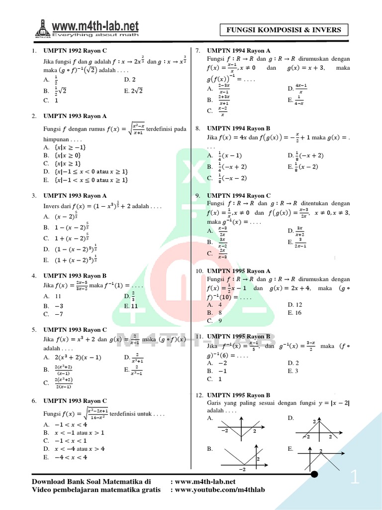 Bab Fungsi Matematika | PDF