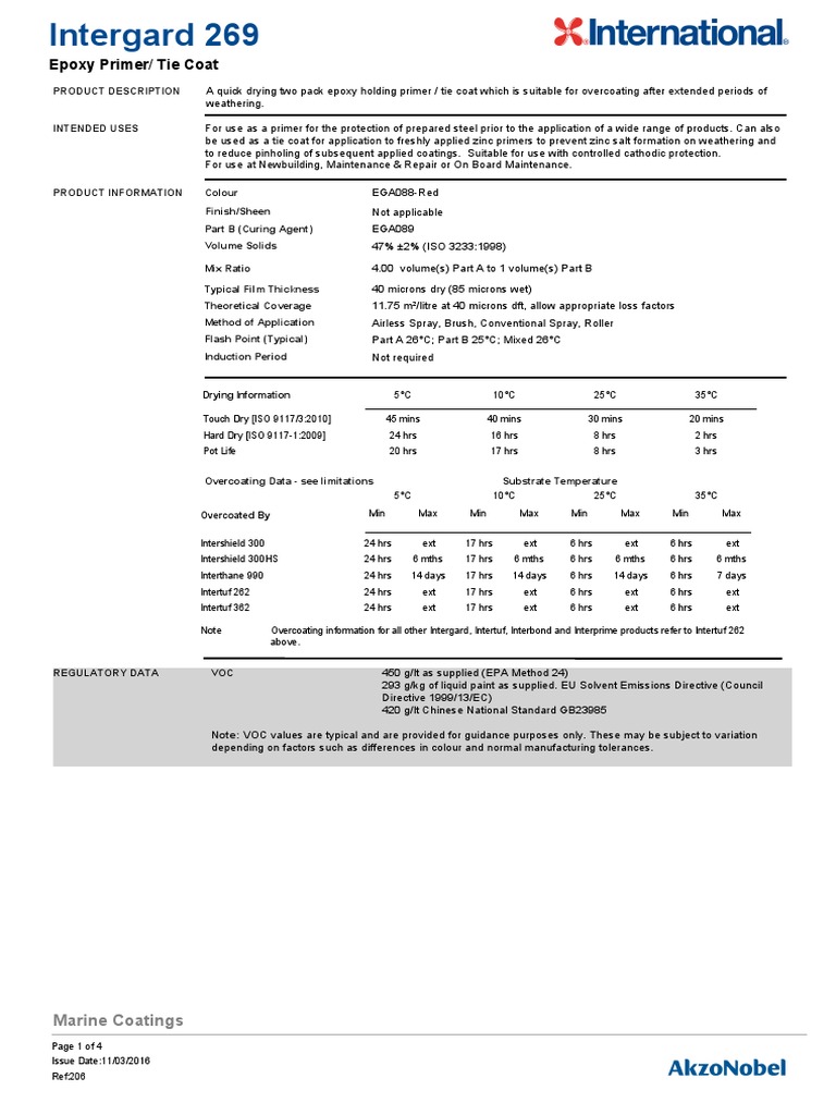 Intergard 269 PDF | PDF | Paint | Epoxy